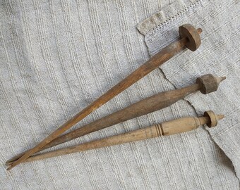 Antique Top Whorl Drop Spindle Wooden Spinning Wheel Drop Spindle Gift ...