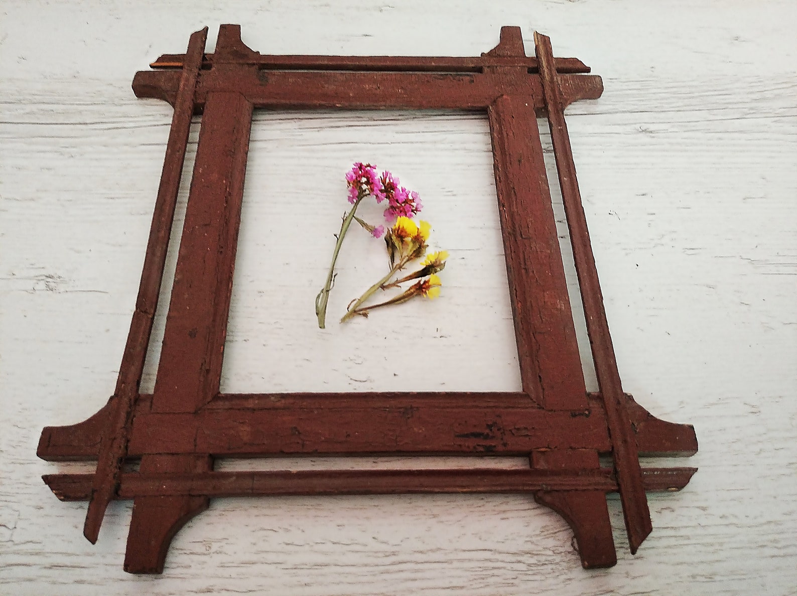 Wooden frame 16 Antique wood photo frame Large primitive | Etsy