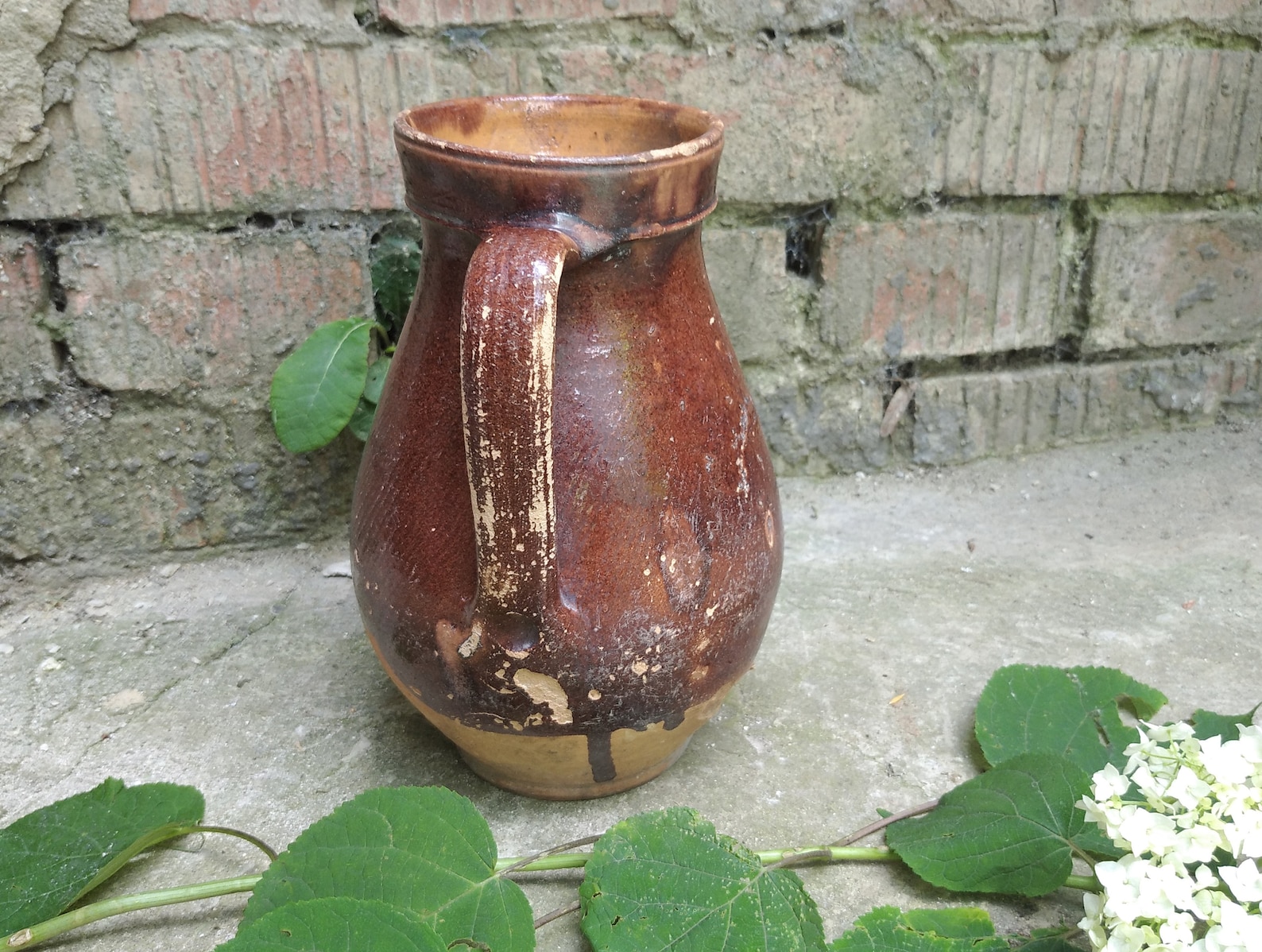 Rustic Pottery Jug Vase Primitive Antique Clay Pitcher - Etsy