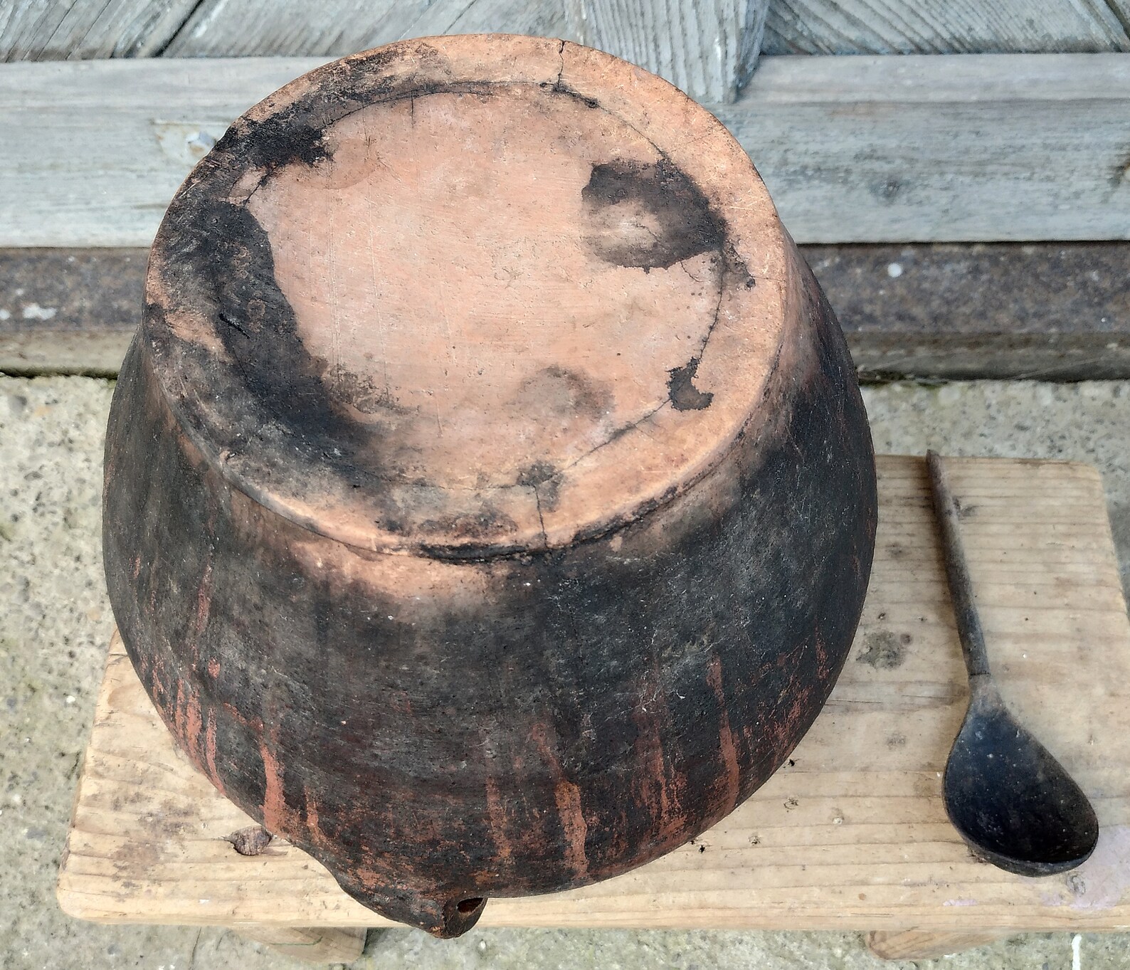 Antique Clay Vase Primitive Pot Ceramic Crock Rustic Pottery Vase Clay ...