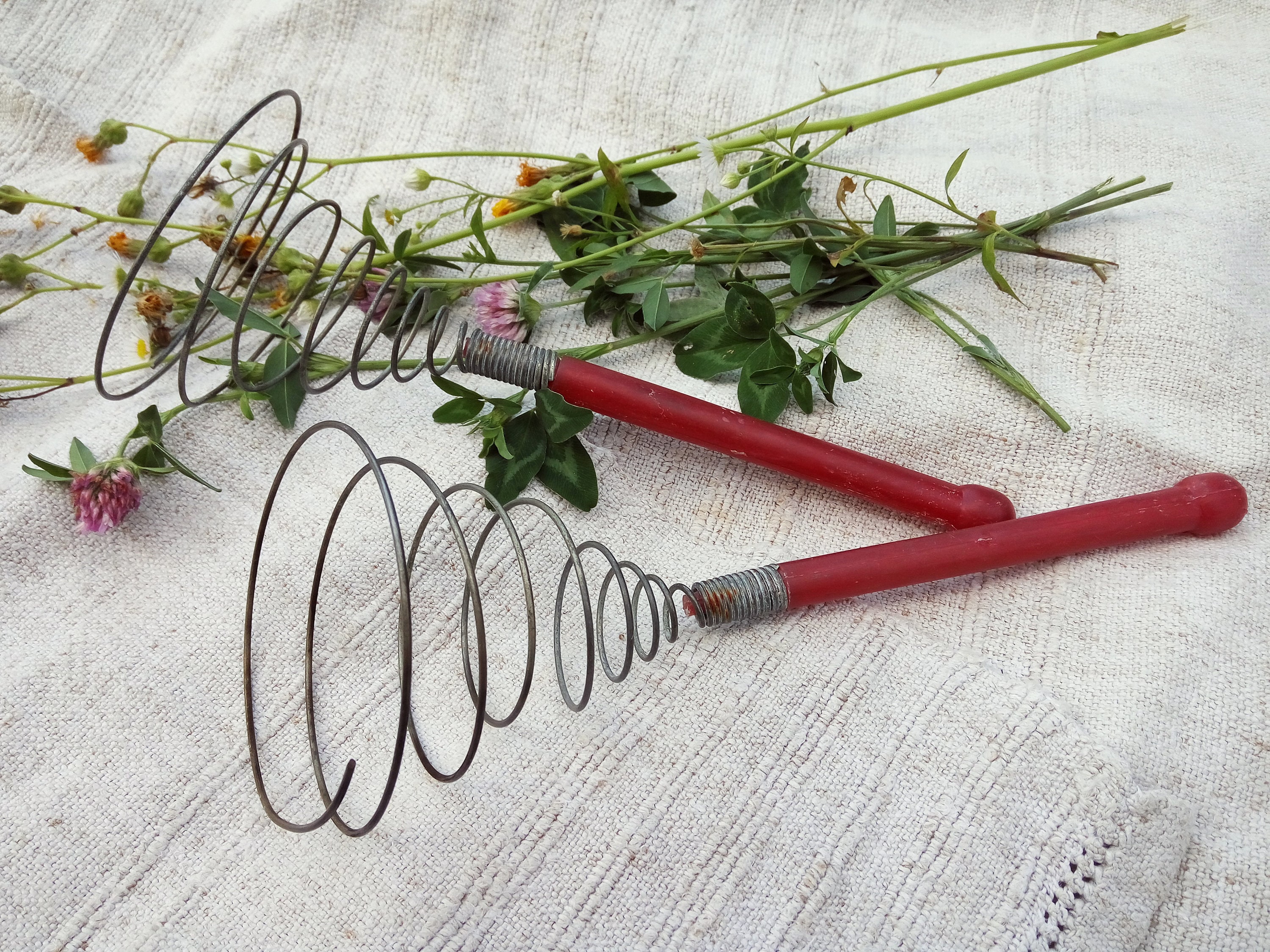 Vintage egg beater from old country cottage Farmhouse wire | Etsy