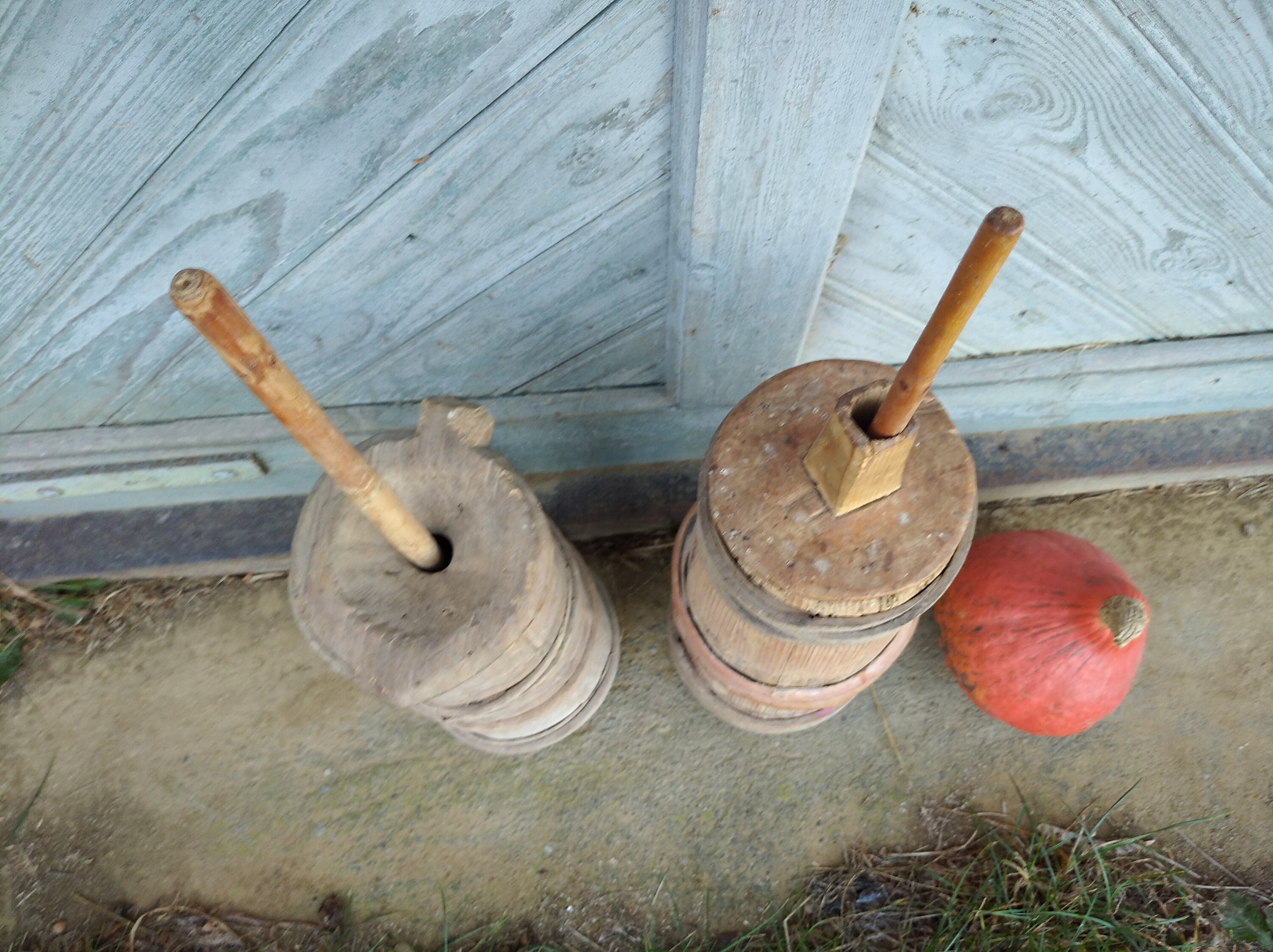 Antique Butter Churn Primitive Country Decor Antique Wooden Bowl Large ...
