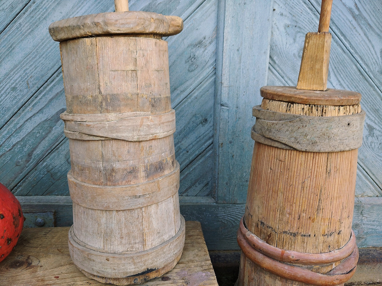 Antique Butter Churn Primitive Country Decor Antique Wooden Bowl Large ...