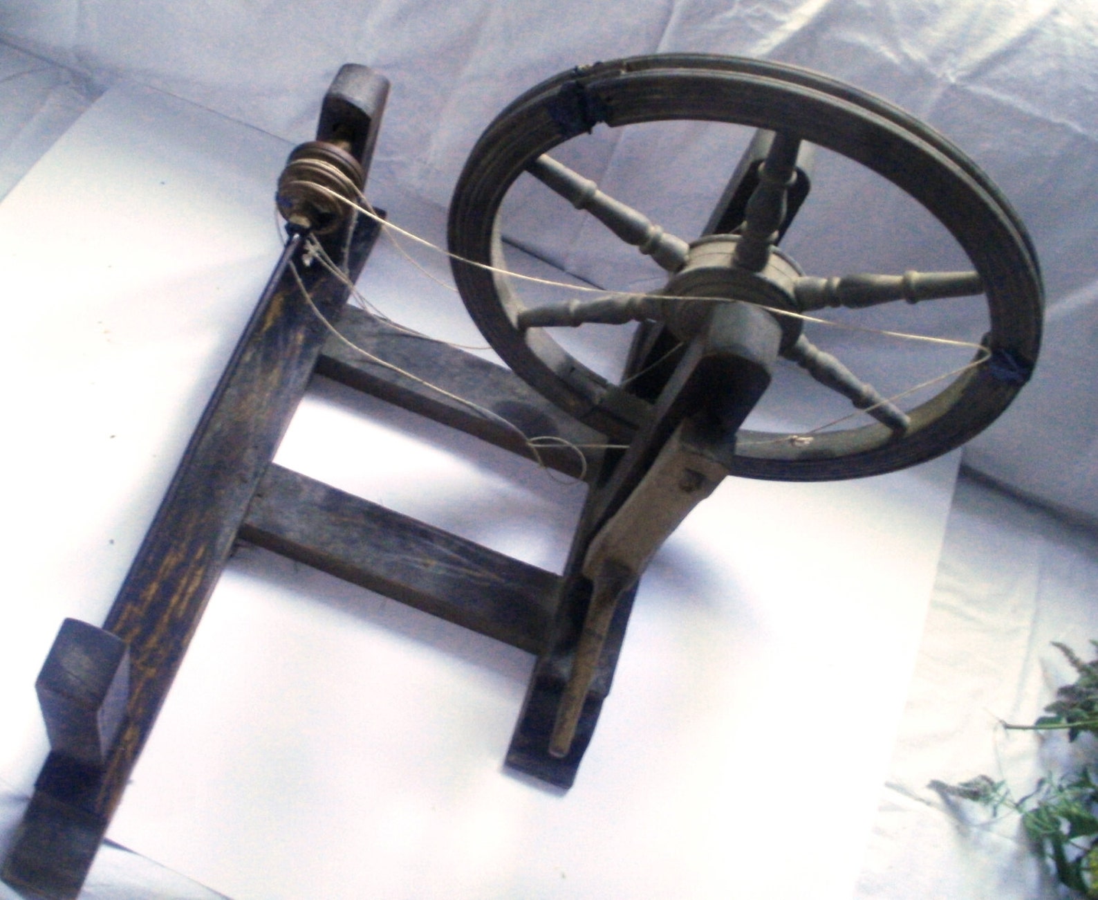 Antique Spinning Wheel Primitives Antique Rustic Home Decor - Etsy