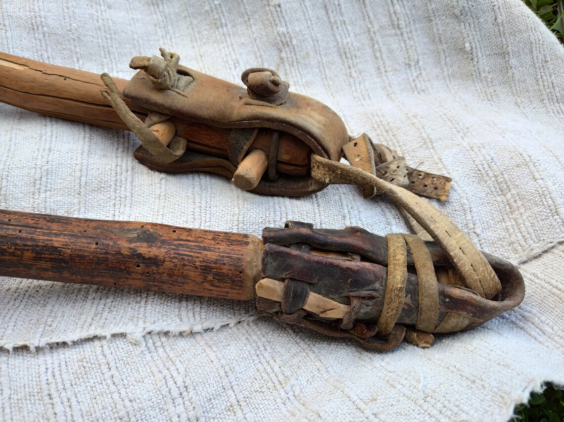 Primitive Wooden Flail Antique Agriculture Tool Farmhouse Wall Hanging ...