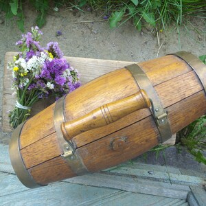 Wooden Wine Barrel Vintage Barware Rustic Wood Home Decor - Etsy