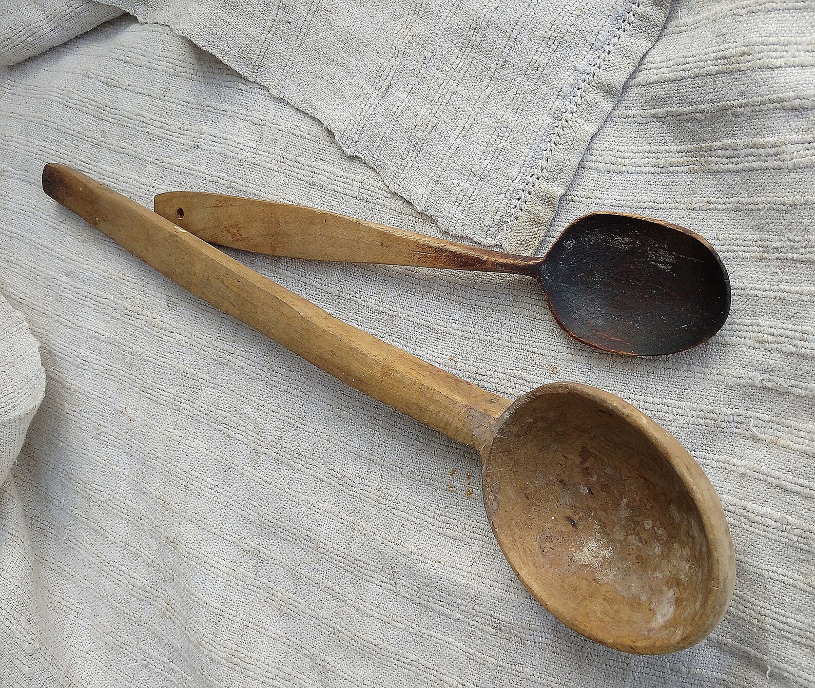 Large Wooden Spoons Hand Carved Wood Rustic Kitchen Decor - Etsy