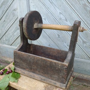 Antique Spinning Wheel Primitive Antique Wooden Tool Rustic | Etsy