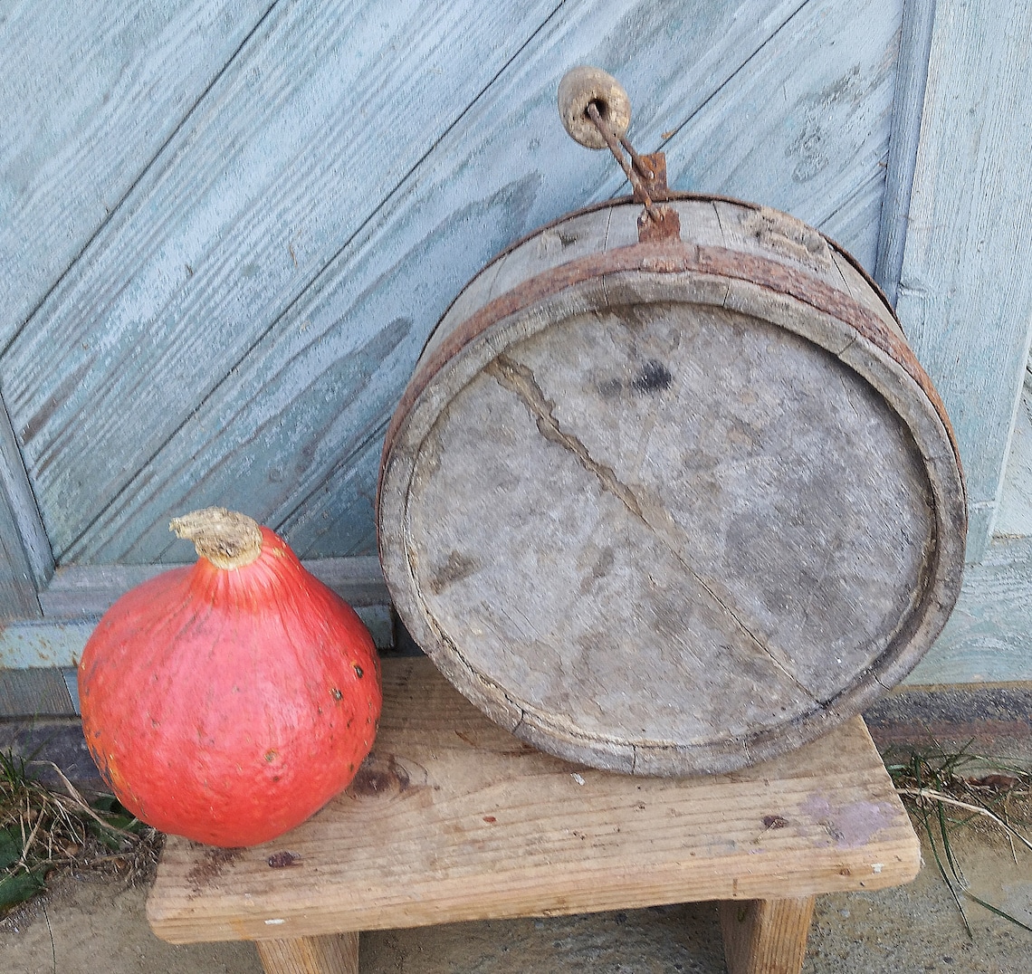Primitive Antiques Wooden Barrel Old Keg Rustic Pub Decor - Etsy