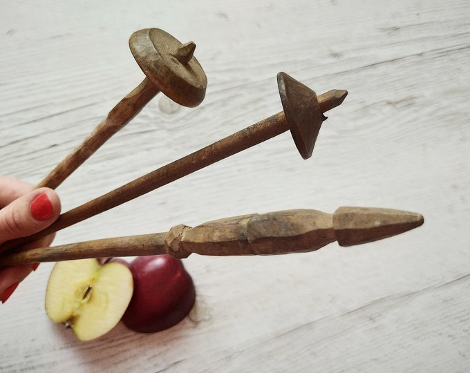 Vintage Drop Spindle Top Whorl From Antique Spinning Wheel Part ...