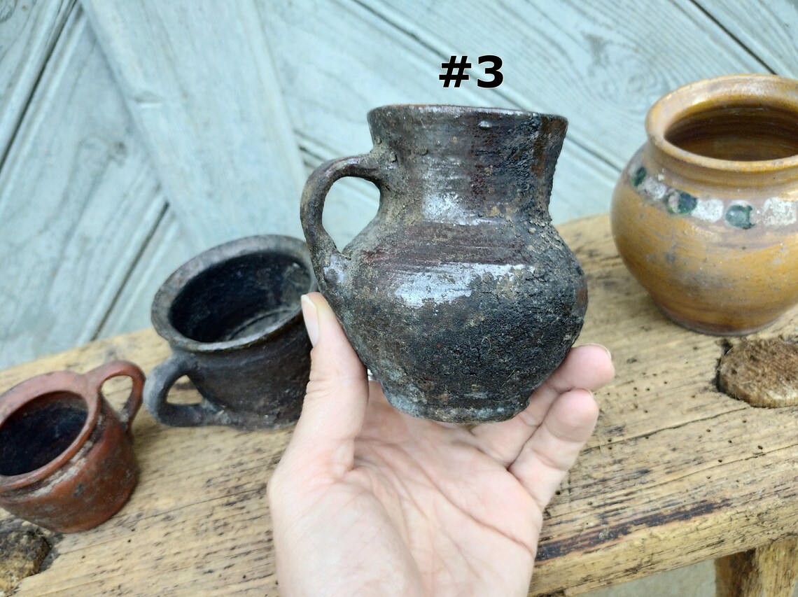 Rustic pottery vase Country ceramic clay vase crock Bud vase | Etsy