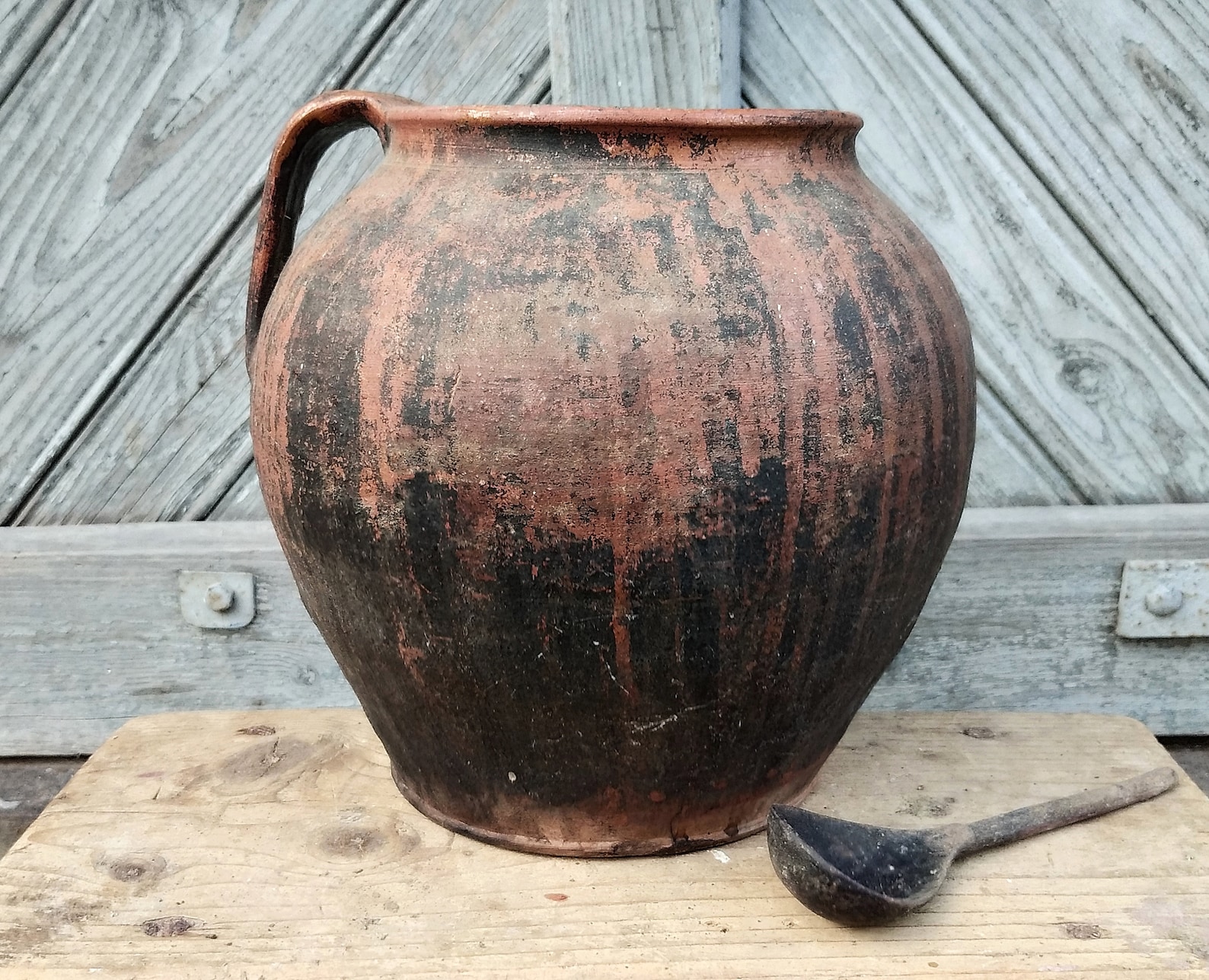Antique Clay Vase Primitive Pot Ceramic Crock Rustic Pottery - Etsy