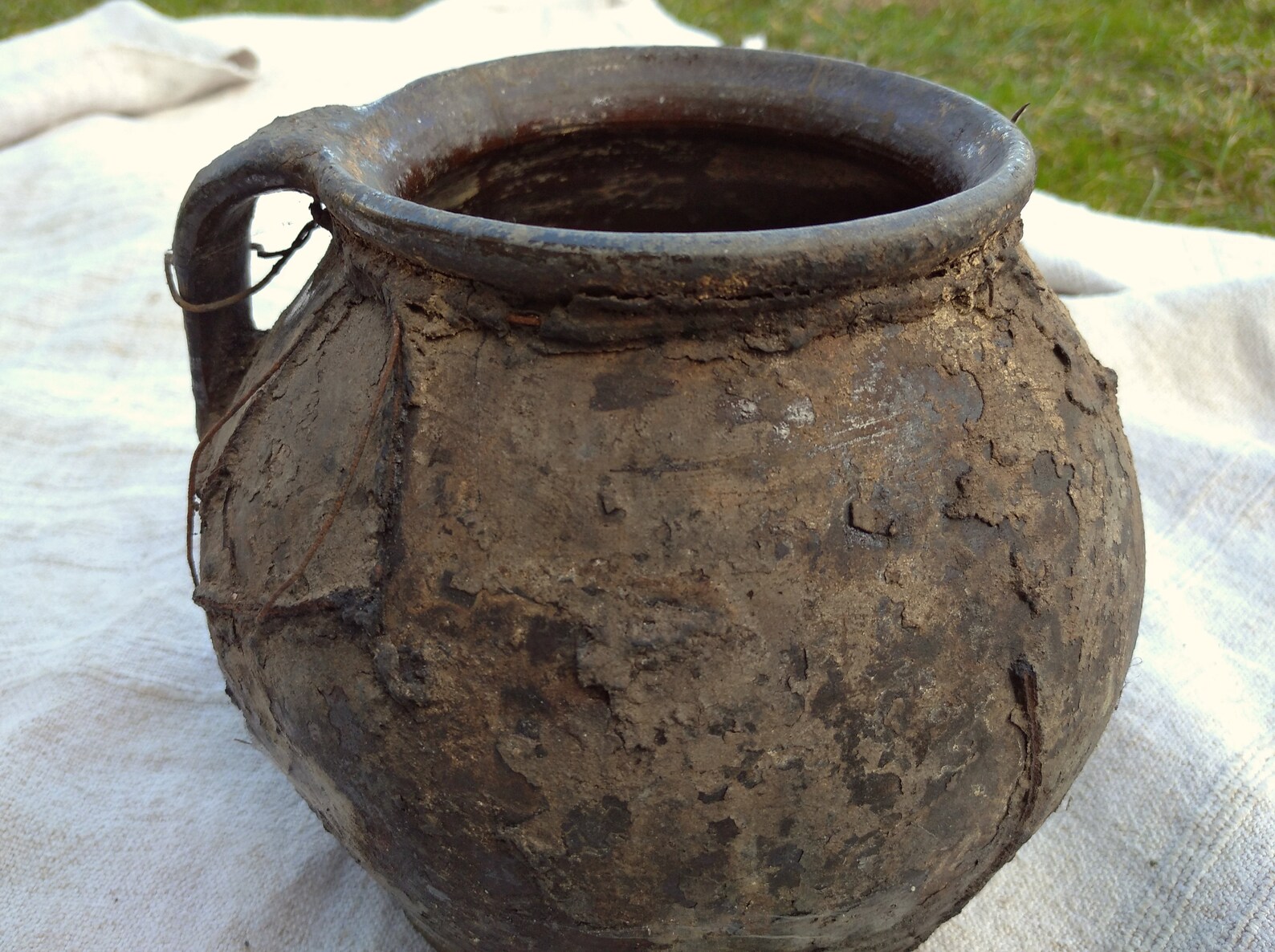 Primitive Antique Clay Pitcher Antique Ceramic Crock Rustic | Etsy