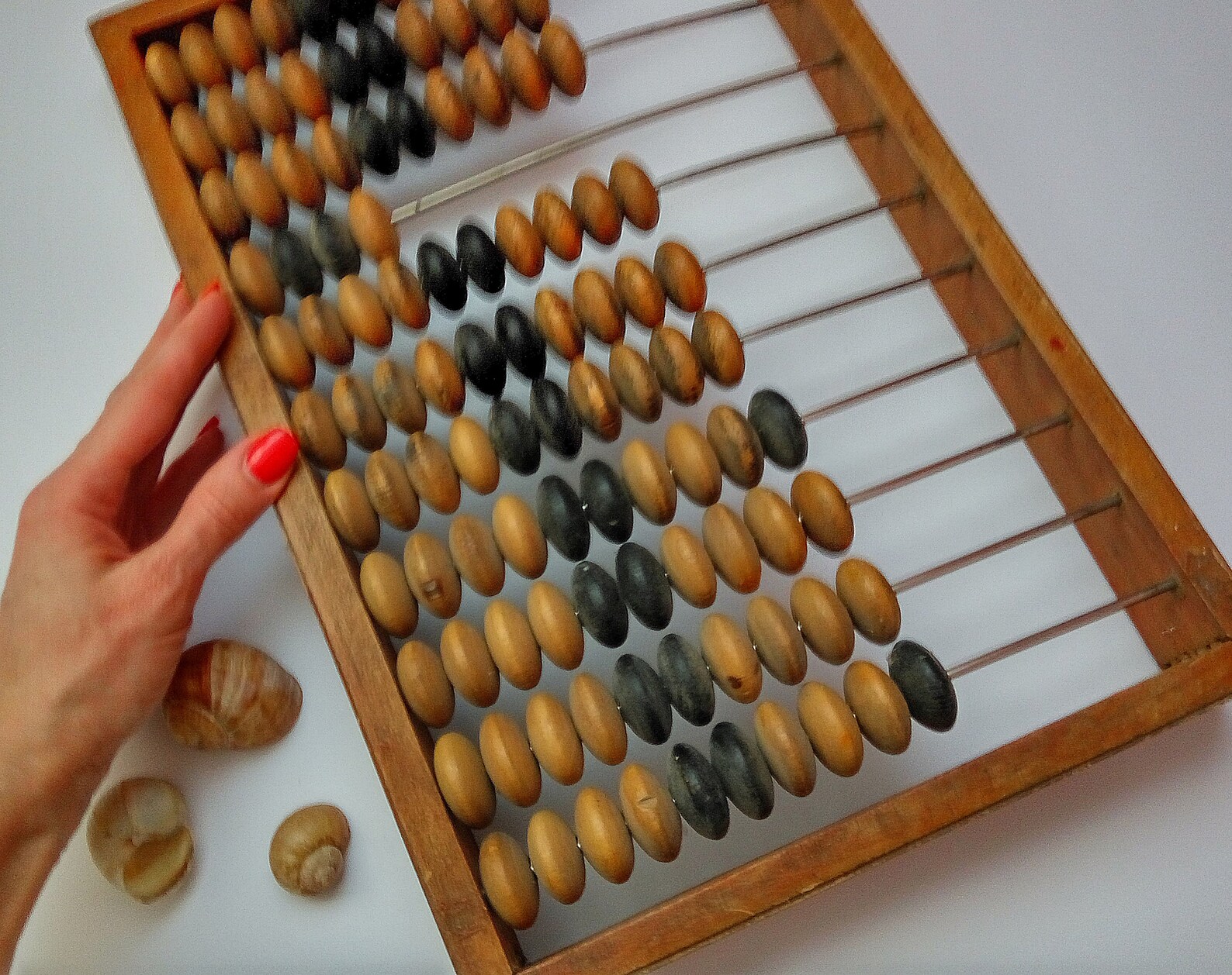 Very large wooden abacus wall Retro calculator Counting frame | Etsy