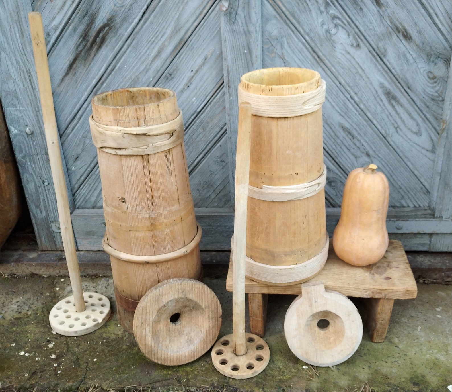 Primitive Butter Churn Antique Large Churn Wooden Country Decor Wood ...