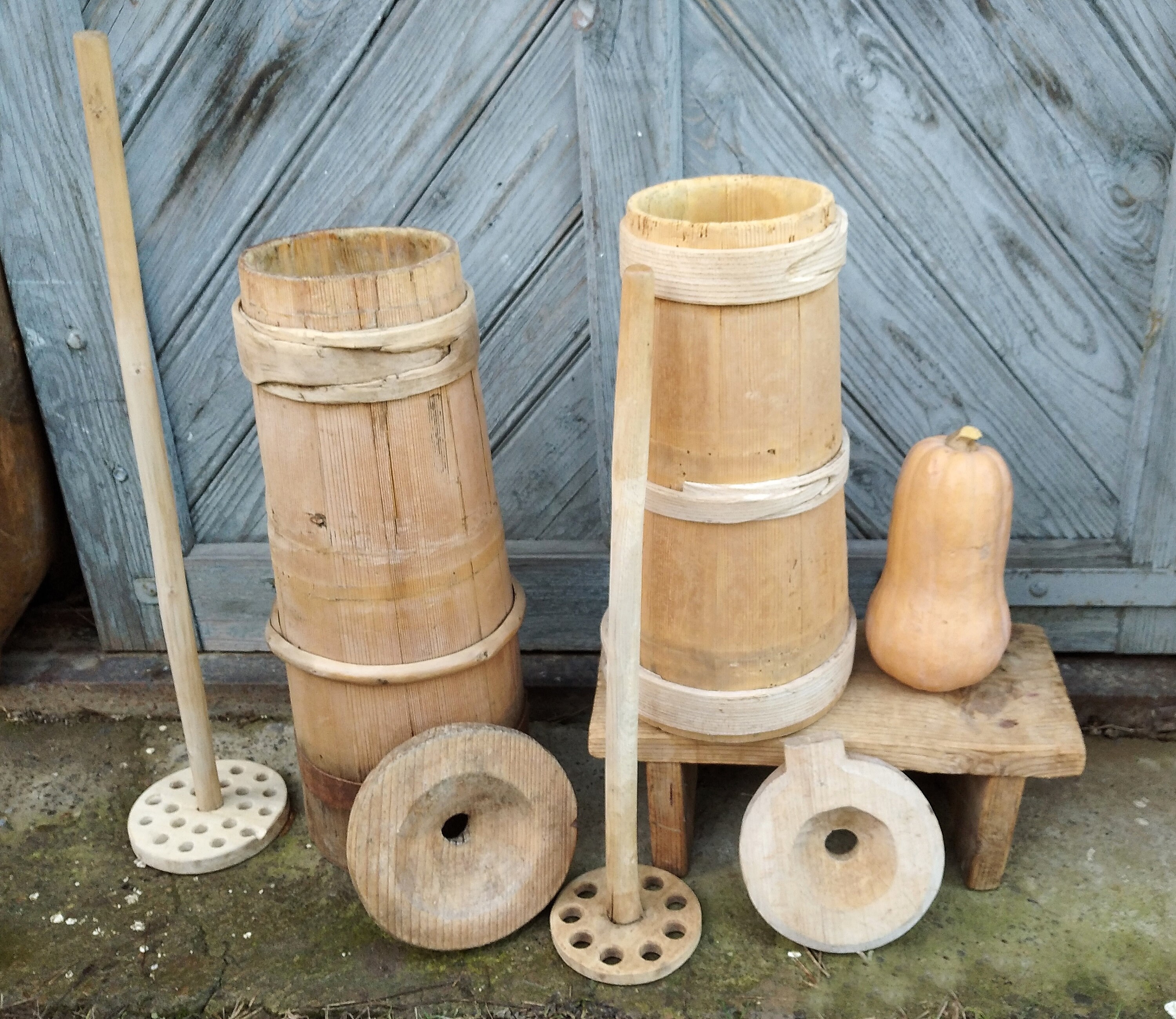 Primitive Butter Churn Antique Large Churn Wooden Country Decor Wood ...