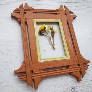 Antique wooden frame Wood picture frame 11 Old photo | Etsy