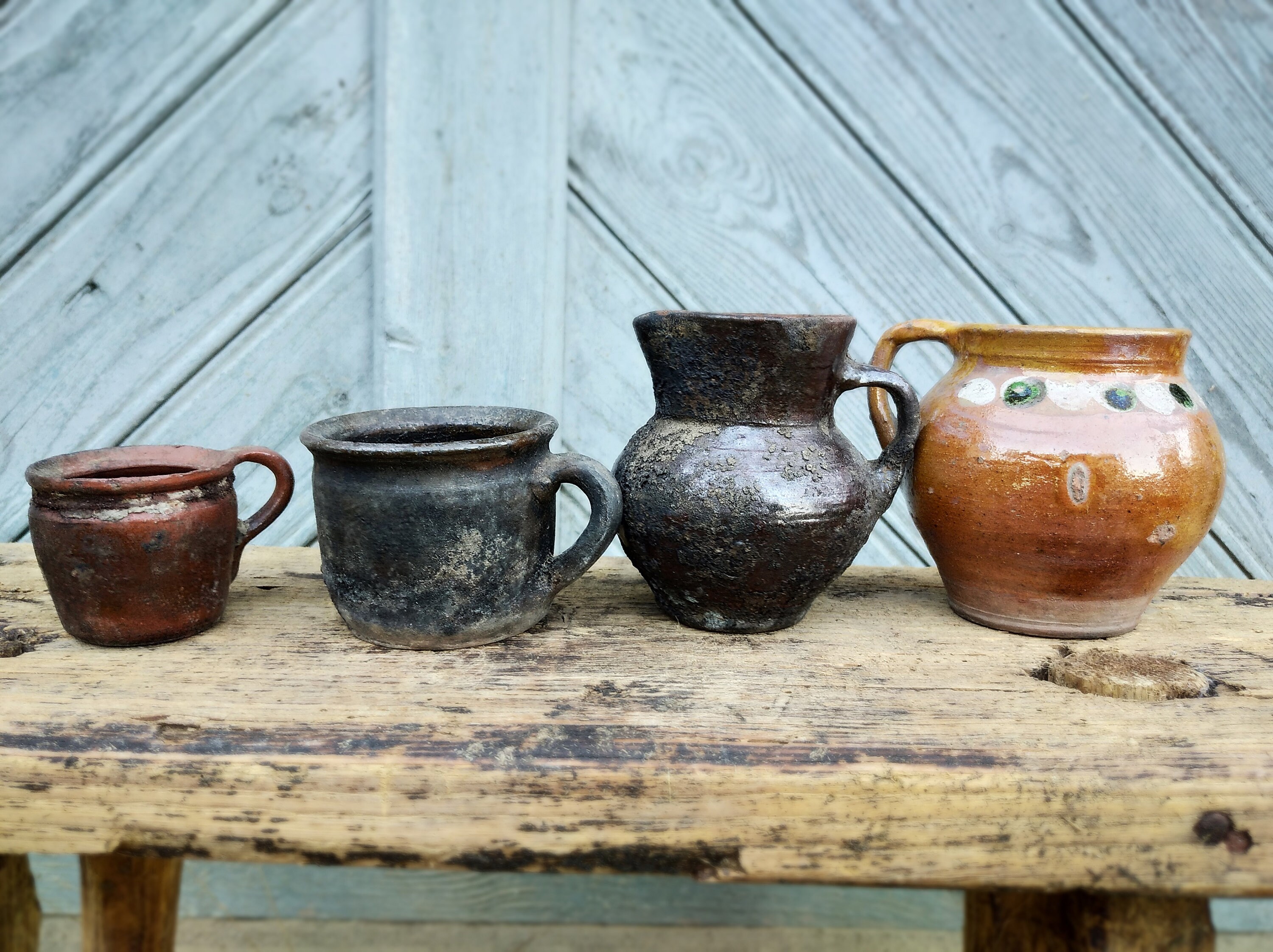 Rustic pottery vase Country ceramic clay vase crock Bud vase | Etsy