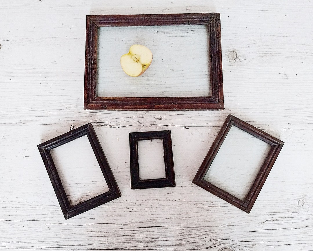 Wooden Frames Set Antique Wood Photo Frame Large Primitive Picture ...
