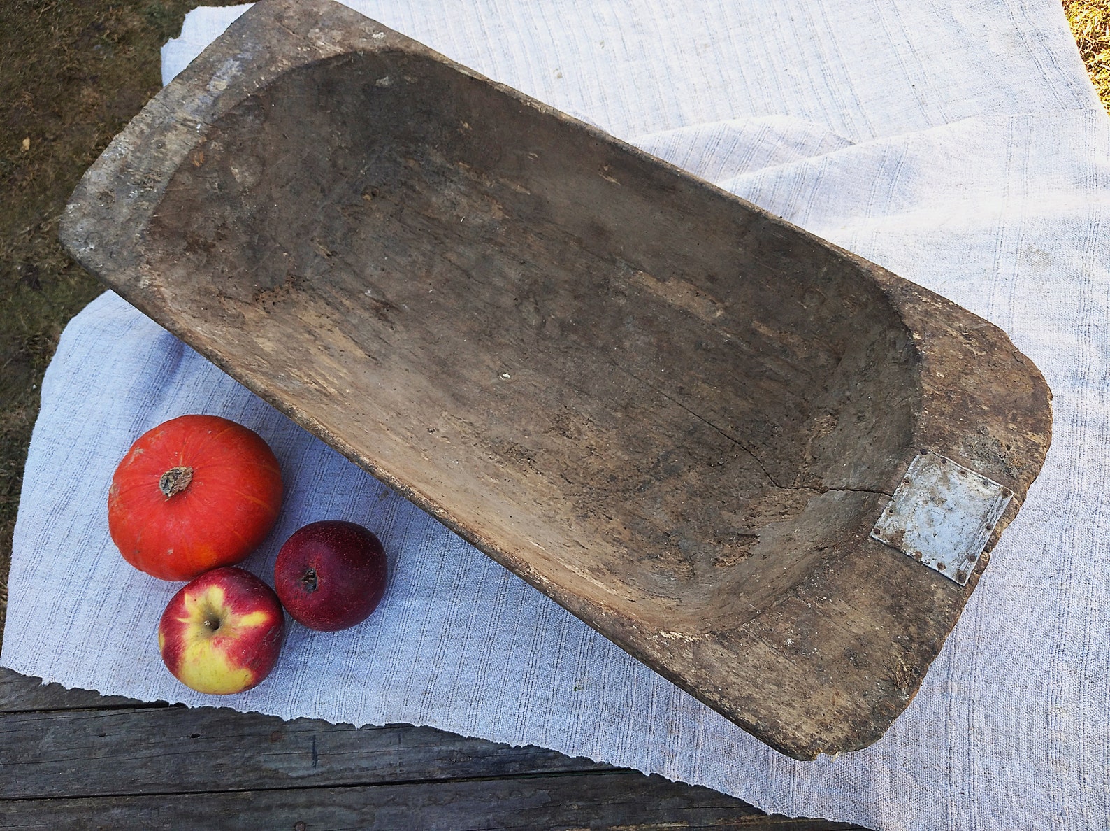 Antique Dough Bowl Old Wooden Bowl Large Bowl Primitives | Etsy