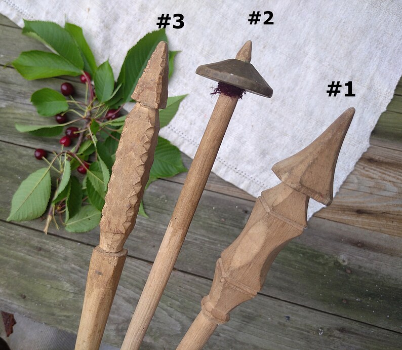 Antique Weaving Drop Spindle Set Old Loom Parts Ancient Crafts - Etsy