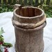 Antique Wood Vase Primitive Wooden Pitcher Rustic Home Decor Tall Vase ...