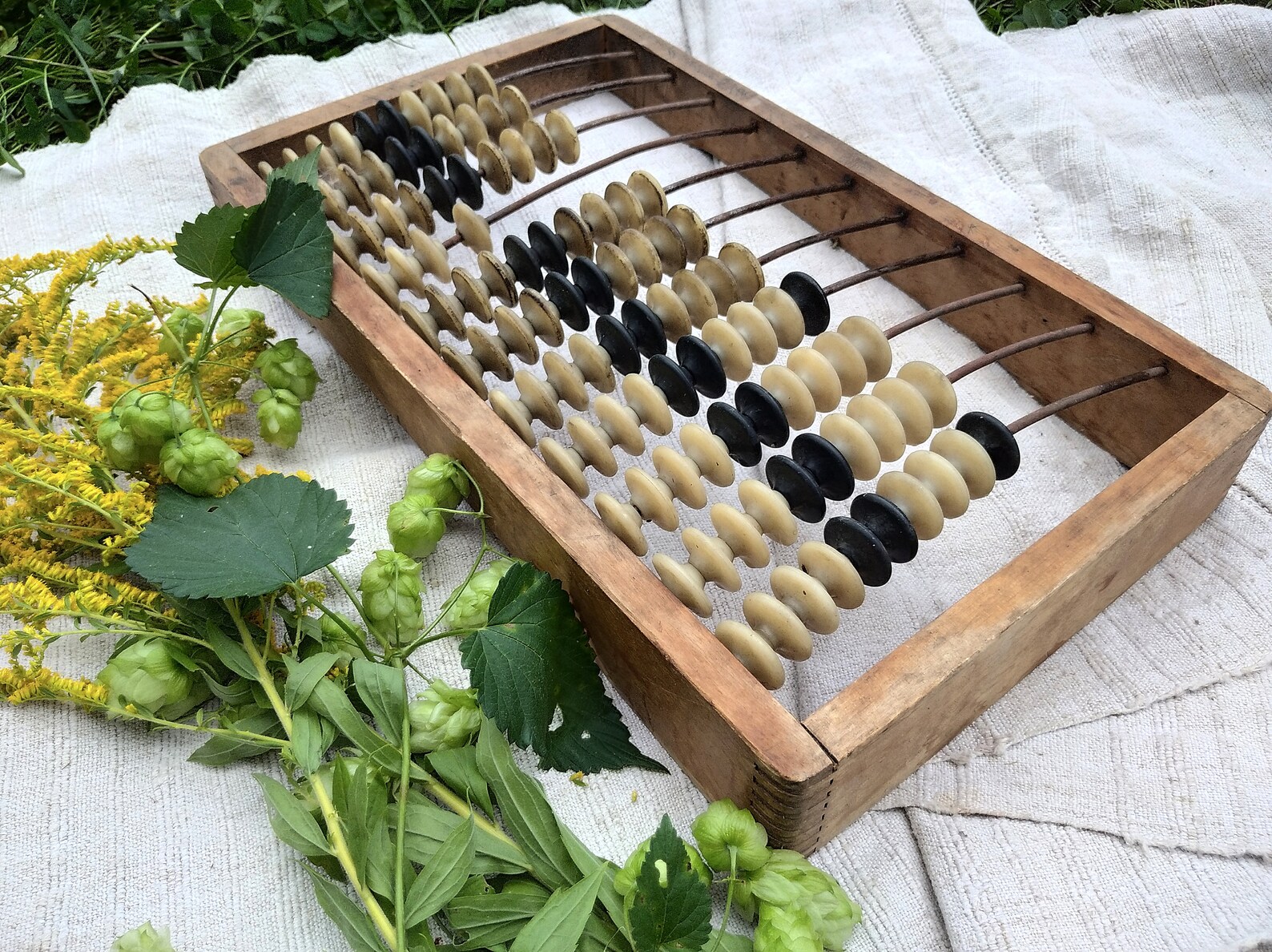 Wooden Abacus Large Russian Abacus Frame 70s Retro Home Decor | Etsy