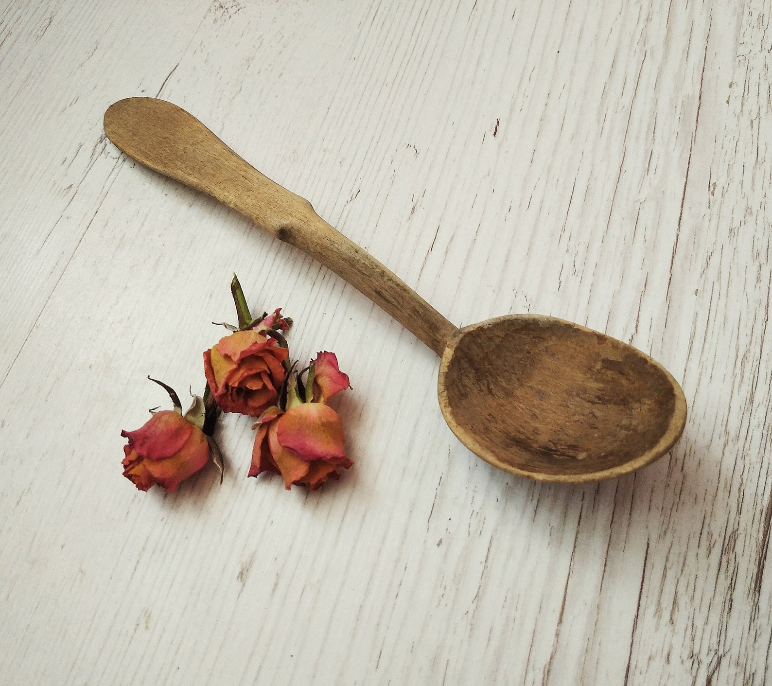 Vintage Wooden Spoon Primitive Antique Wood Rustic Kitchen - Etsy