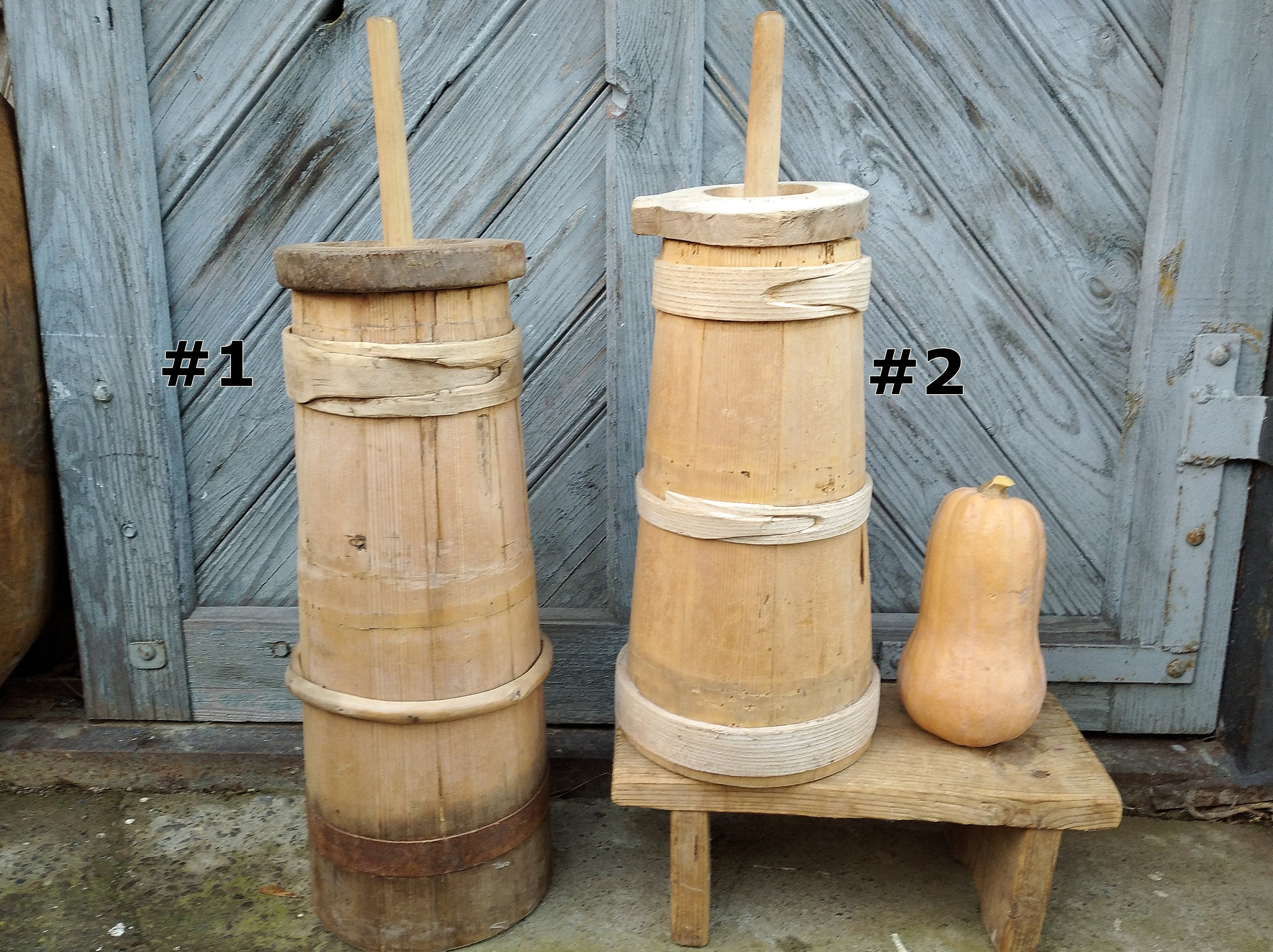 Primitive Butter Churn Antique Large Churn Wooden Country | Etsy