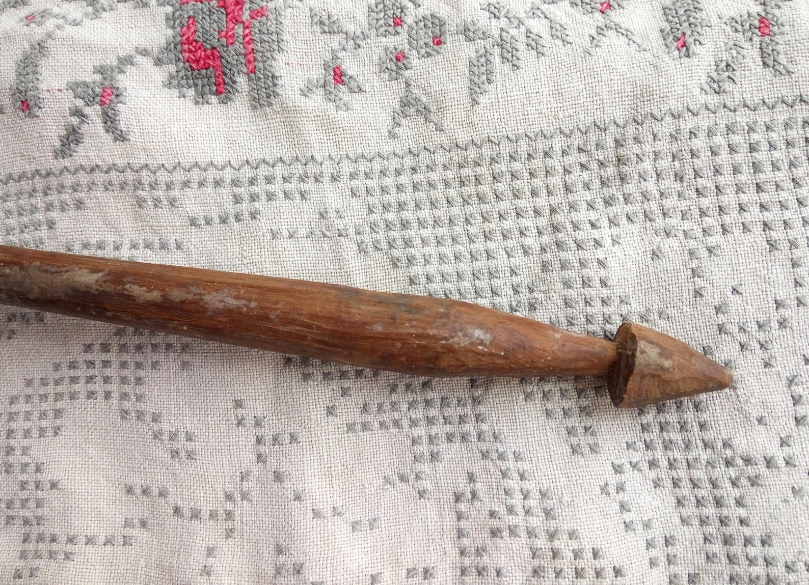 Long drop spindle Primitive antique top whorl drop spindle | Etsy