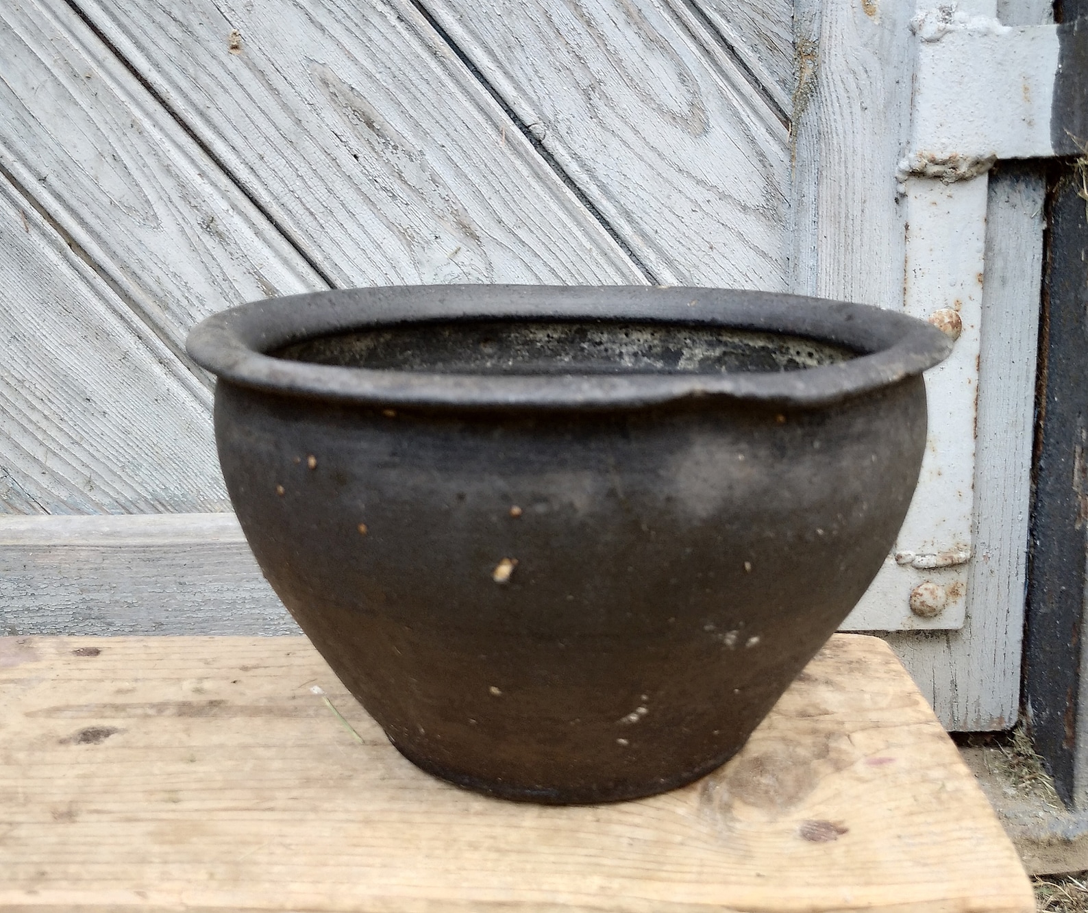 Antique Bowl Large Ceramic Bowl Vintage Clay Plate Ceramics | Etsy