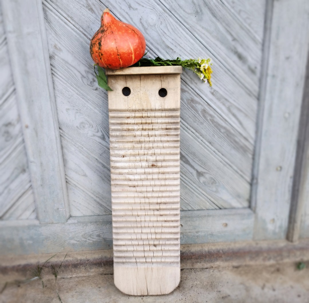 Wooden Mangle Board Bathroom Wall Hanging Primitive Wood Decor Rustic ...