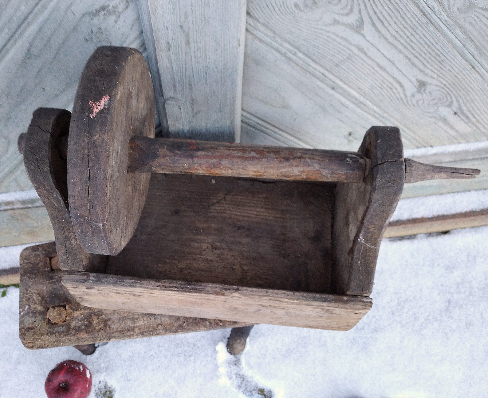Primitive antique spinning wheel Rustic home decor Old wooden | Etsy