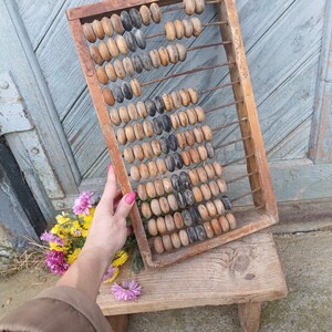 Large Wooden Abacus Wall Office Decor Gift Idea Vintage Wood Abacus ...
