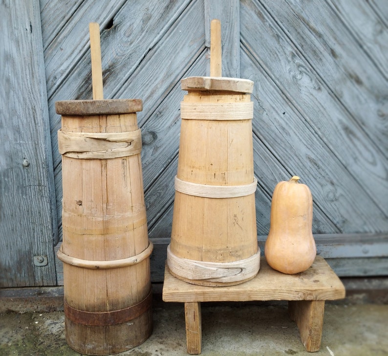 Primitive Butter Churn Antique Large Churn Wooden Country Decor Wood ...