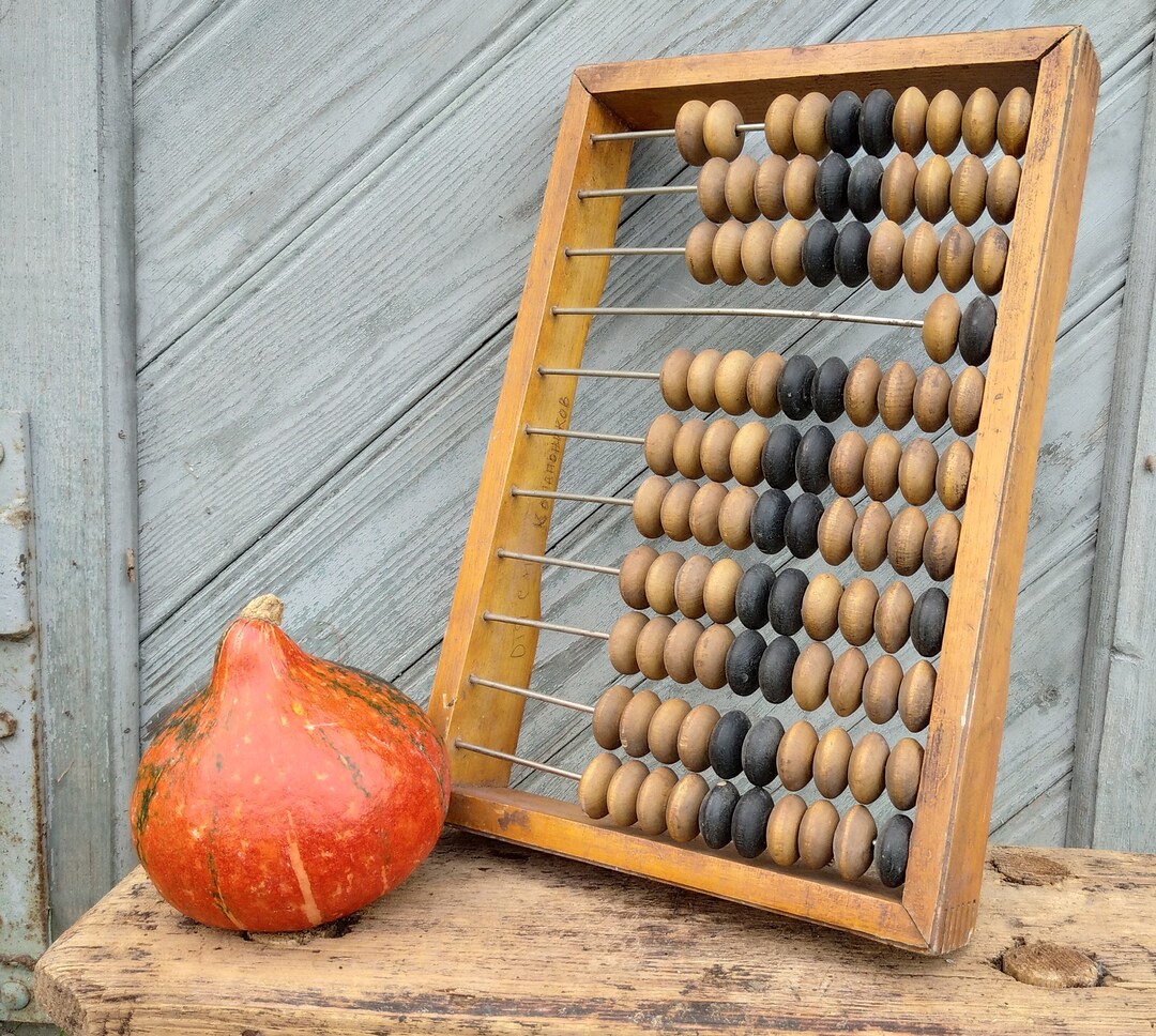 Large Abacus Wooden Abacus Frame Russian Abacus Retro Wall Decor Wall ...