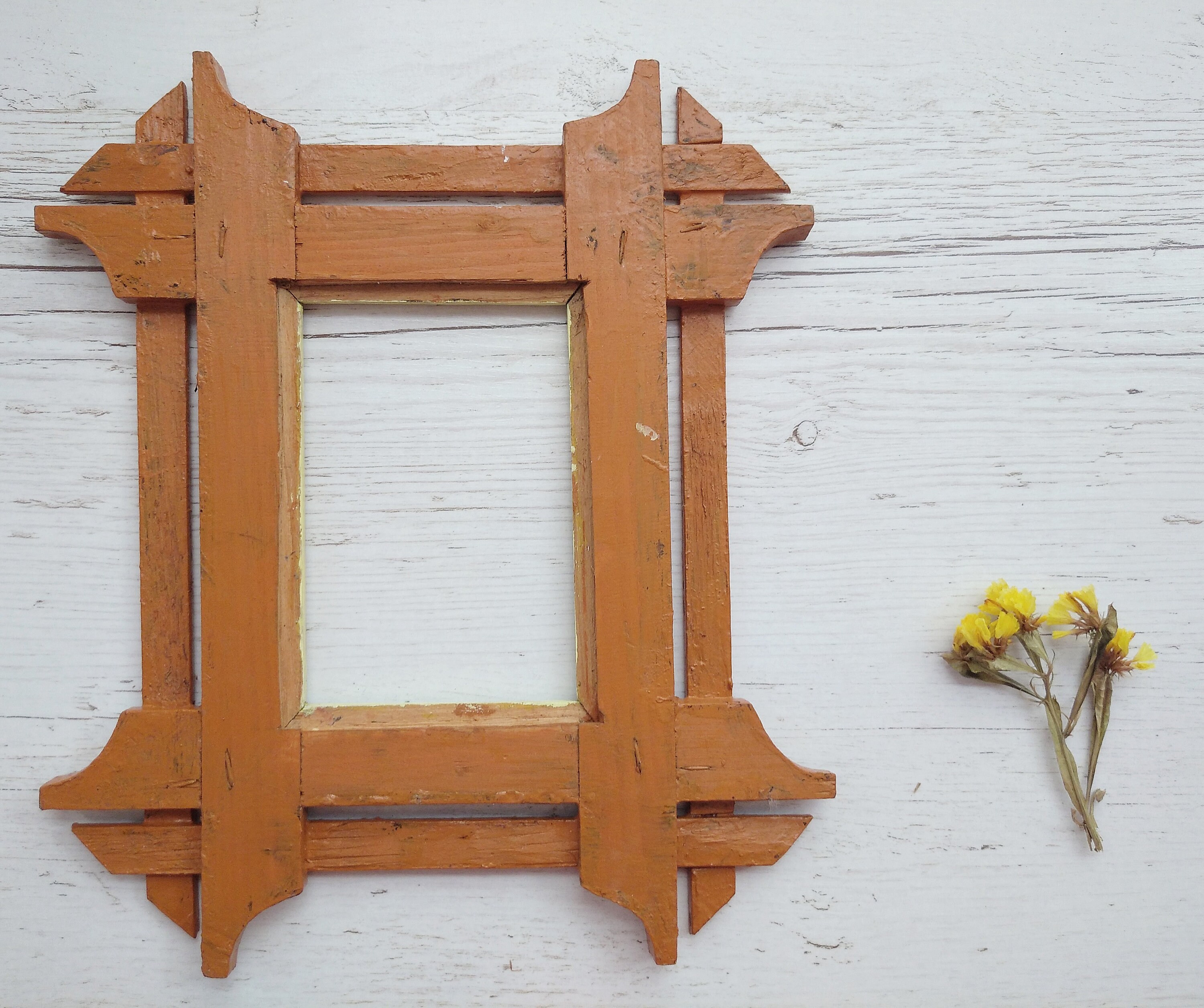 Antique wooden frame Wood picture frame 11 Old photo | Etsy