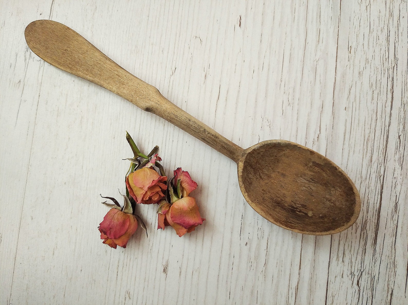 Vintage Wooden Spoon Primitive Antique Wood Rustic Kitchen - Etsy