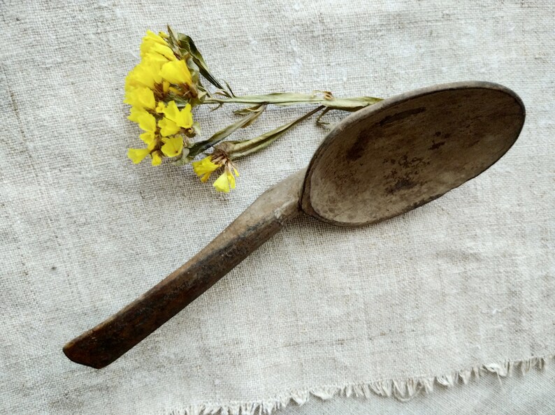 Vintage Wooden Spoon Primitive Antique Wood Rustic Kitchen | Etsy
