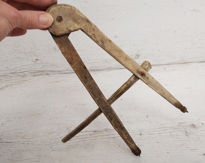 Pair of Compasses Primitive Antique Compasses Handmade Wooden - Etsy