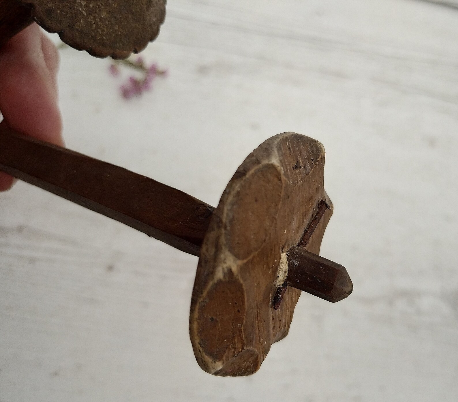 Antique Top Whorl Drop Spindle Wooden Spinning Wheel Drop - Etsy