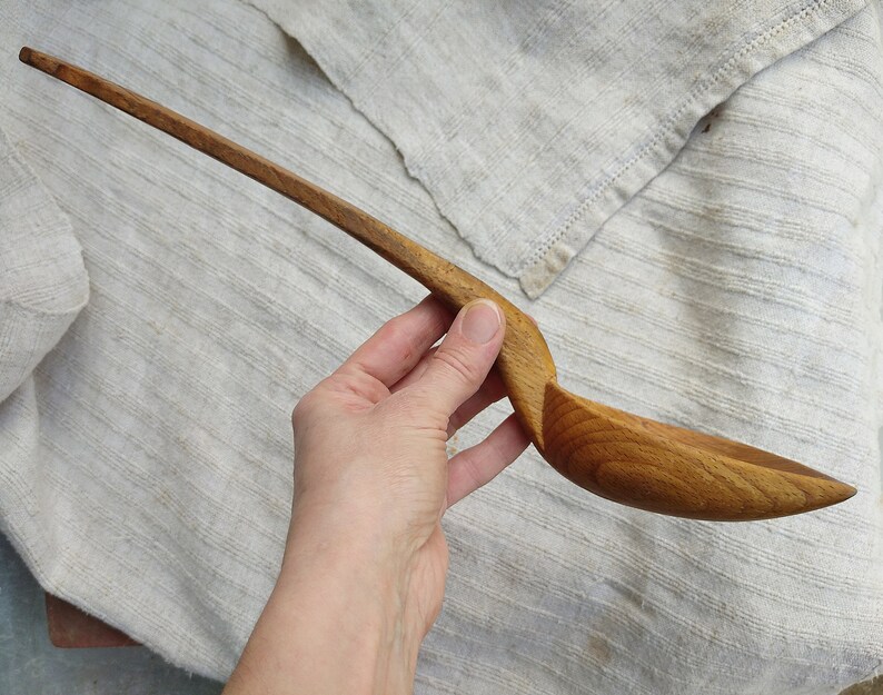 Large Wooden Dipper / Spoon From Antique Cottage Kitchen - Etsy
