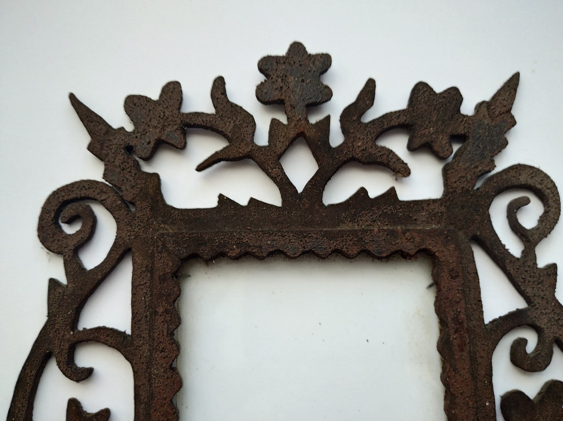 Antique wood frame Primitive photo frames Hand carved rustic | Etsy