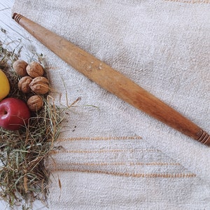 Large Wooden Rolling Pin Primitive Rustic Decor for Country Kitchen ...