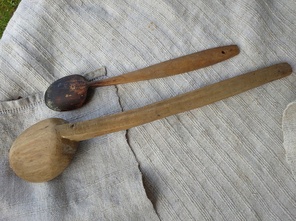 Large Wooden Spoons Hand Carved Wood Rustic Kitchen Decor - Etsy