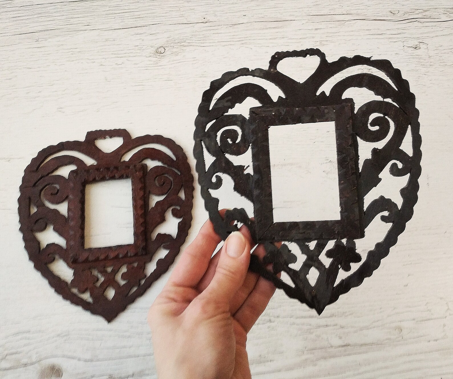 Antique Wood Frame Primitive Photo Frames Hand Carved Rustic - Etsy