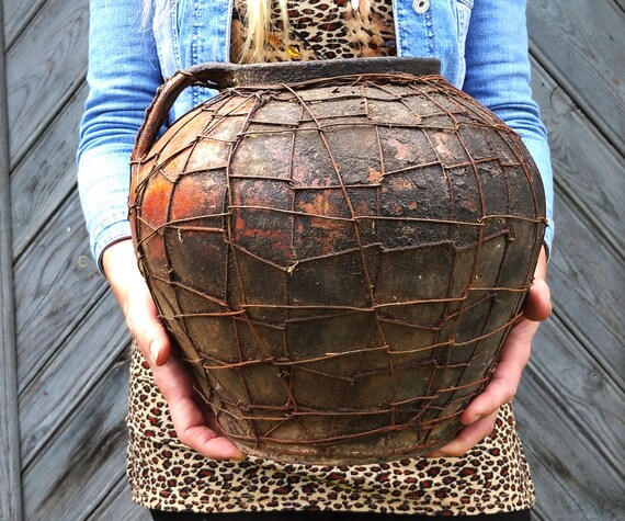 Antique Clay Pitcher Large Ceramic Crock Rustic Earthenware | Etsy