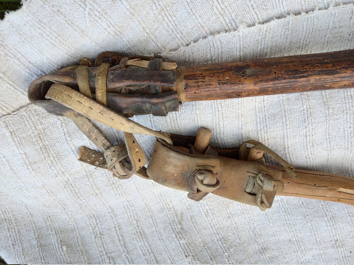 Primitive Wooden Flail Antique Agriculture Tool Farmhouse Wall Hanging ...