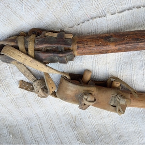 Primitive Wooden Flail Antique Agriculture Tool Farmhouse Wall Hanging ...