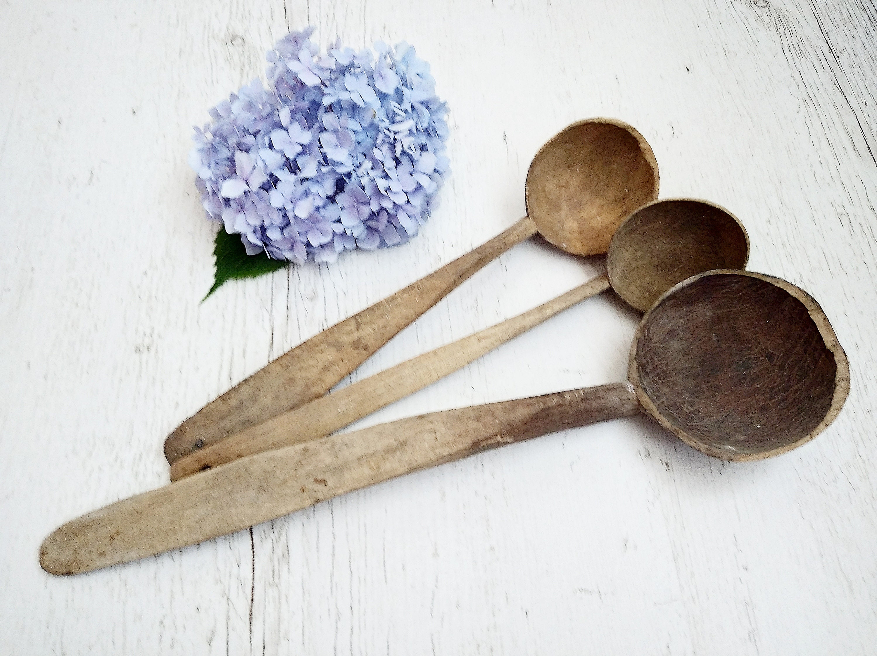Large wooden spoons Hand carved wood rustic kitchen decor | Etsy